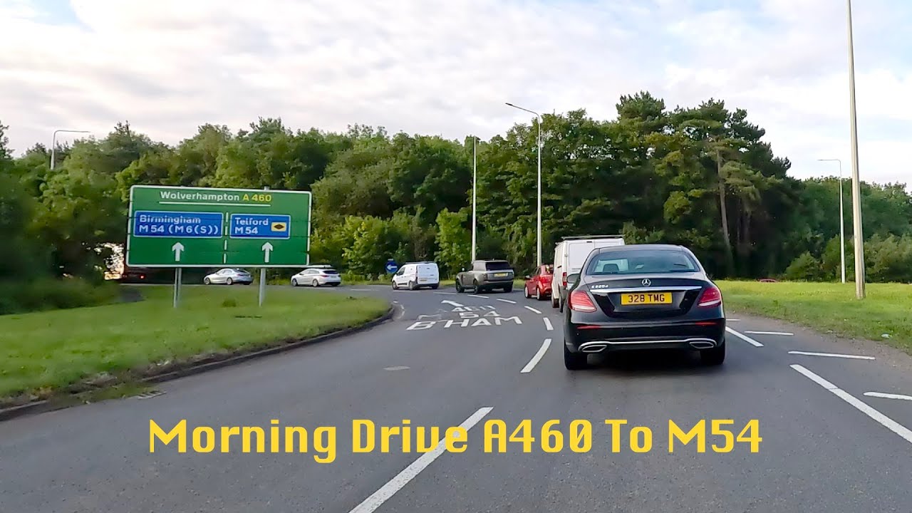 Morning Drive A460 North Cannock To M54 Motorway Junction 4 - YouTube