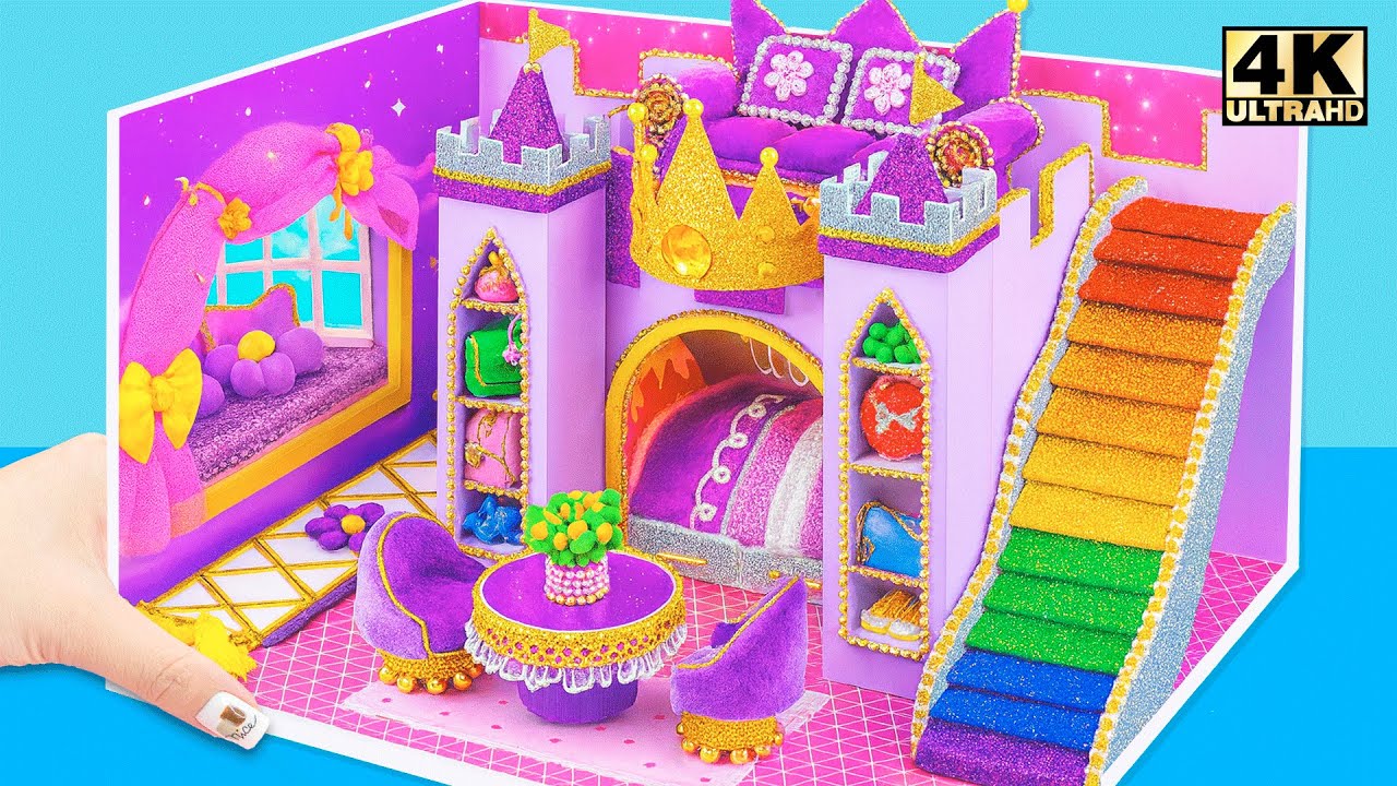 Make an Incredibly Detailed Cardboard Castle with Rainbow Silde ...