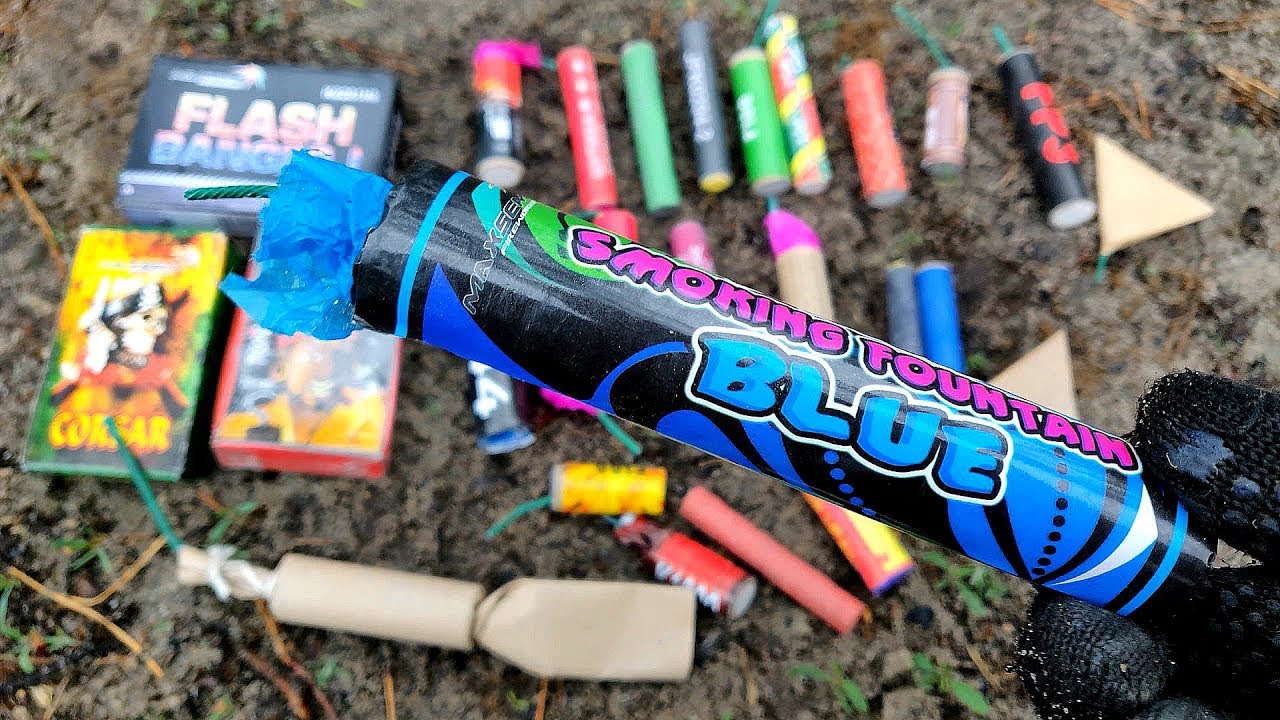 🔥BIG FIRECRACKERS and BLUE SMOKE🔵💣🌈🌈 - YouTube