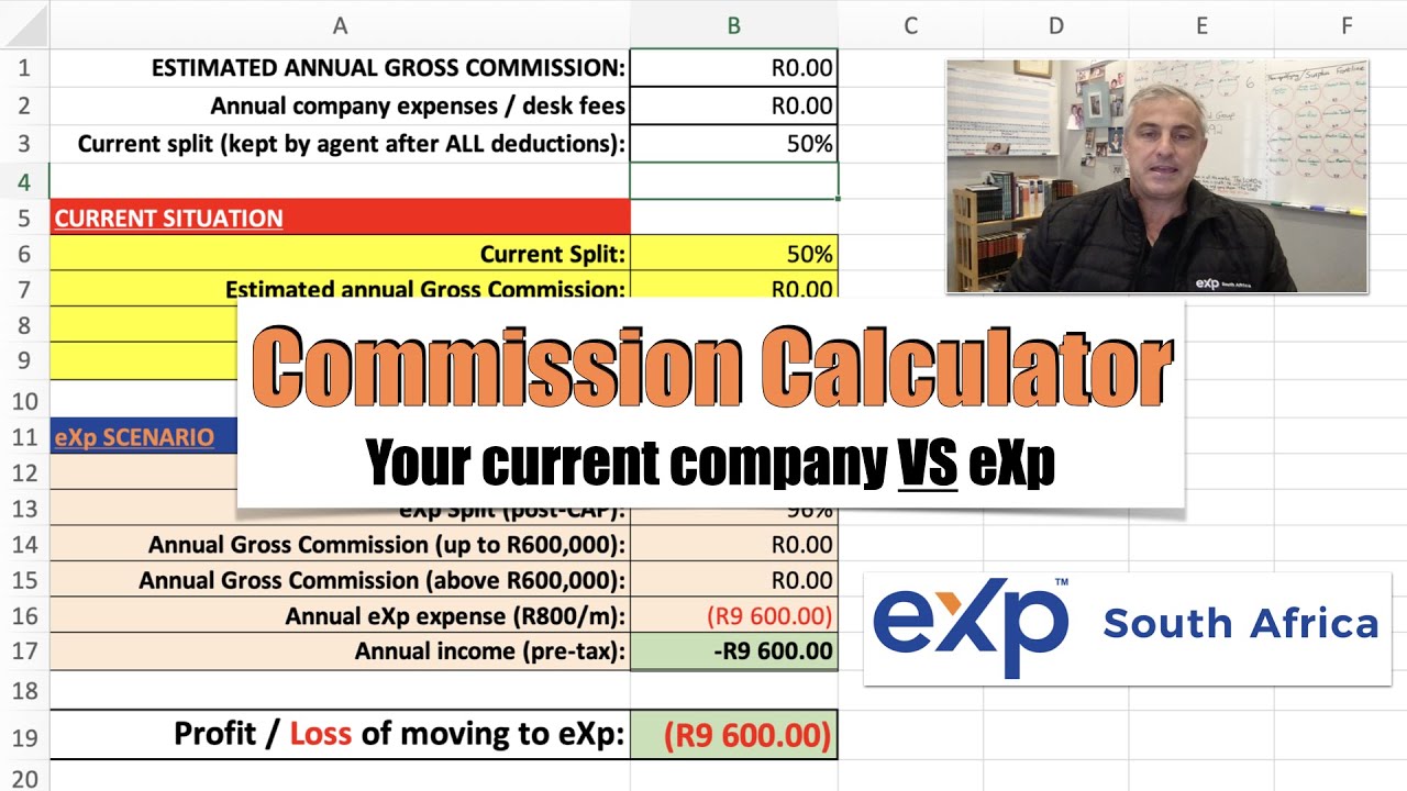 Commission Comparison Calculator - eXp VS your company - YouTube