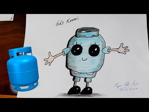 Como Desenhar um GÁS KAWAII!