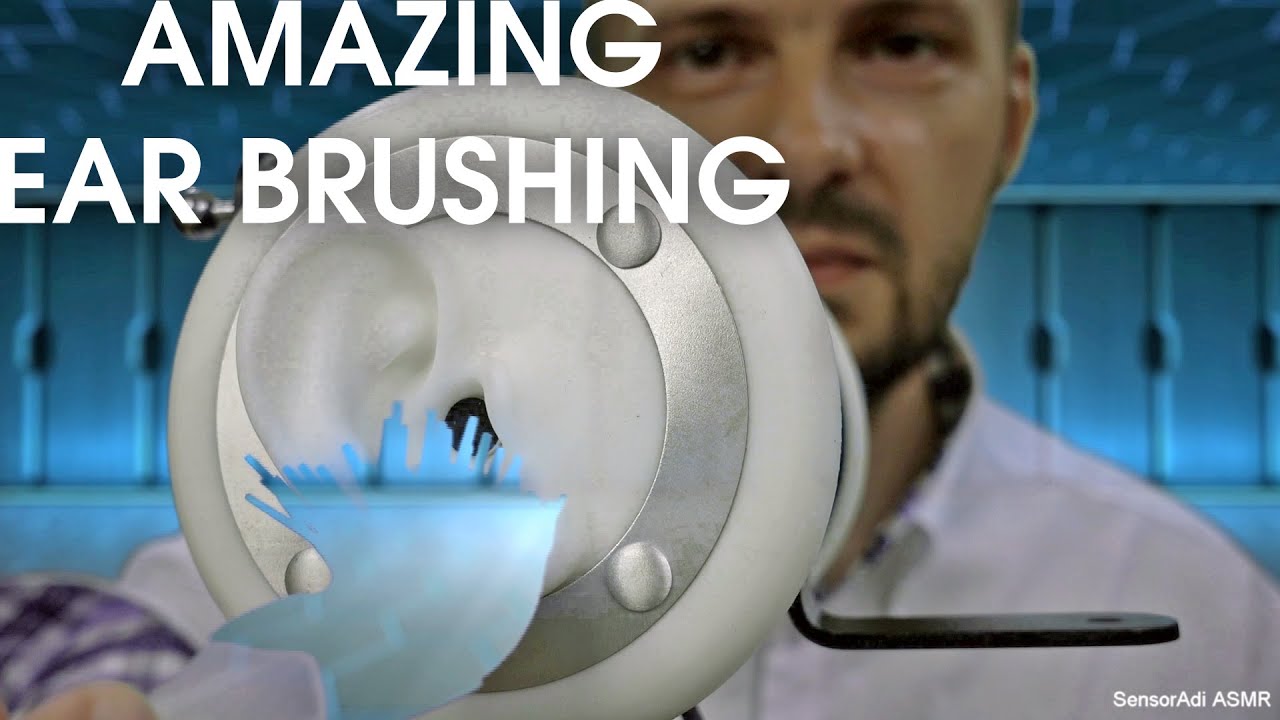 Amazing ASMR Ears Brushing - YouTube