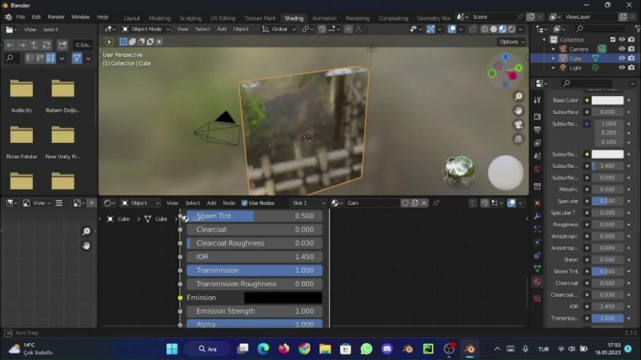 Blender cam yapımı - YouTube