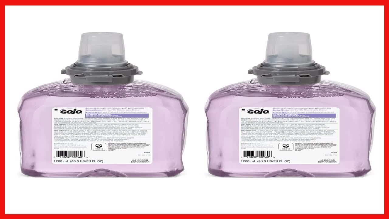 GOJO Premium Foam Handwash with Skin Conditioners, Cranberry Scent ...