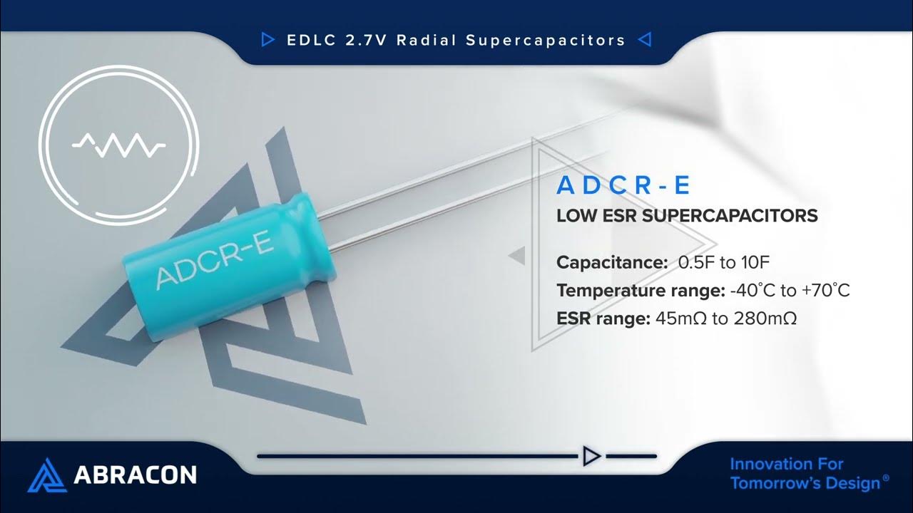 Abracon EDLC 2.7V Radial Supercapacitors - YouTube