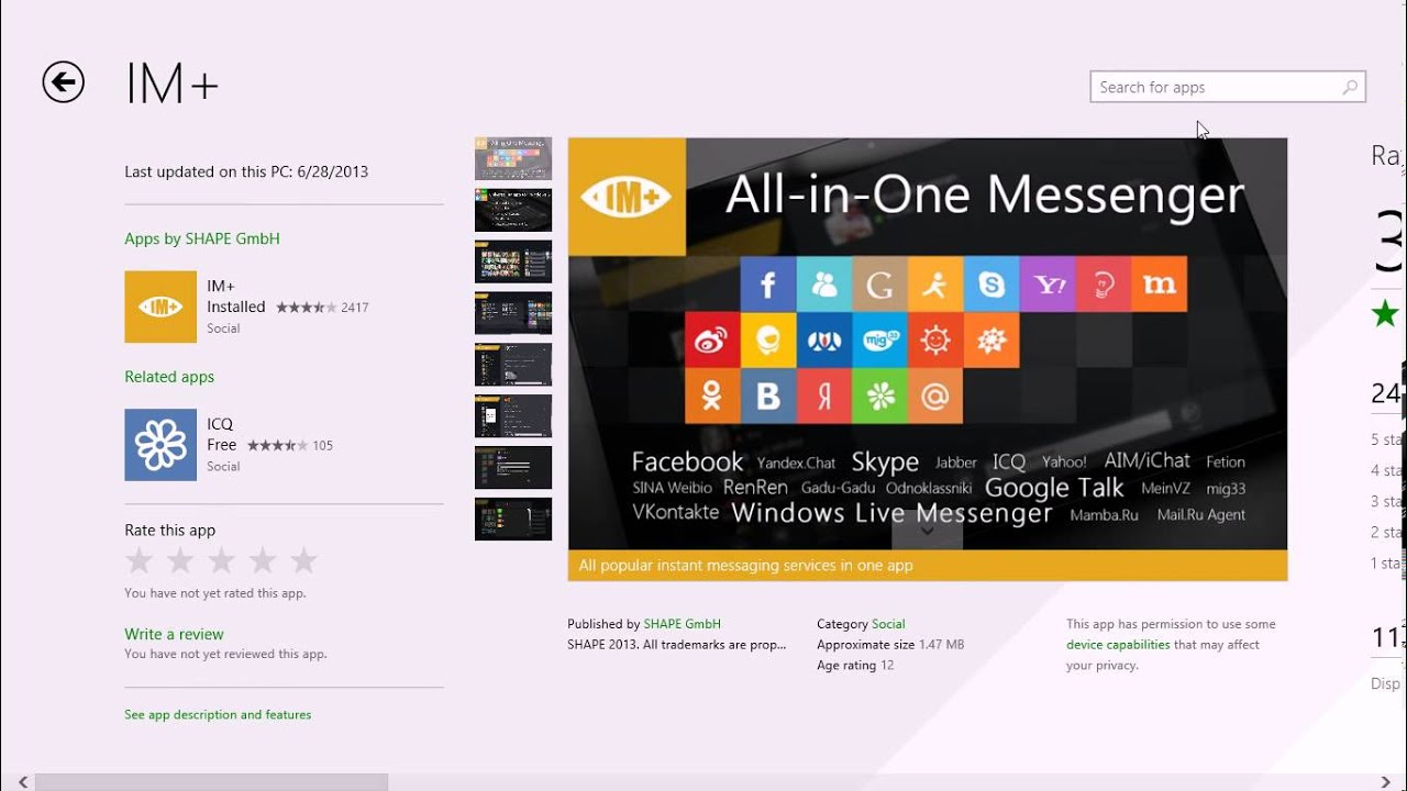 Windows 8 Messenger App