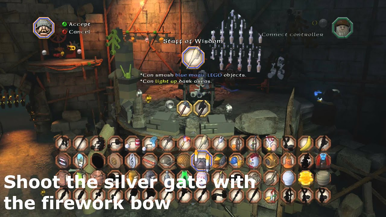 Lego Hobbit The Necromancer All Treasure items & Blacksmith Design ...