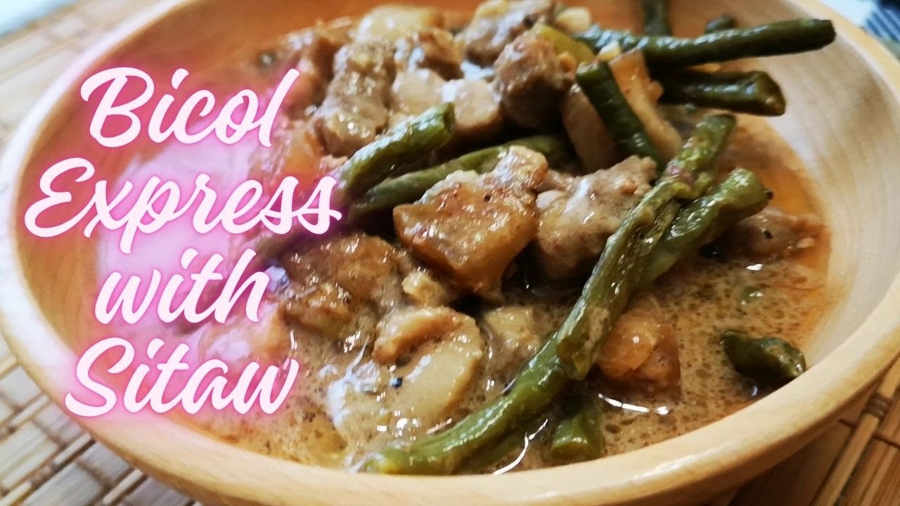 Bicol Express with Sitaw (Pagkaing Pinoy, Pinoy Recipe, Filipino Food ...
