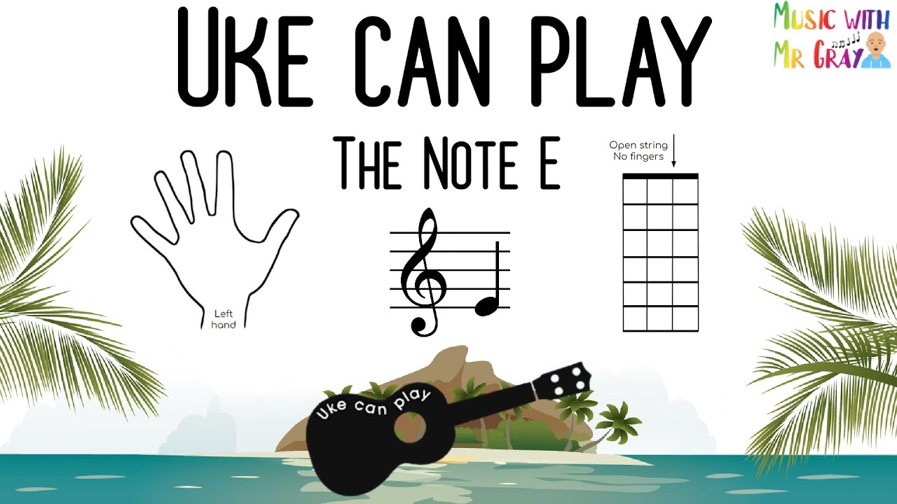 Uke can play - 4. The Note E - YouTube