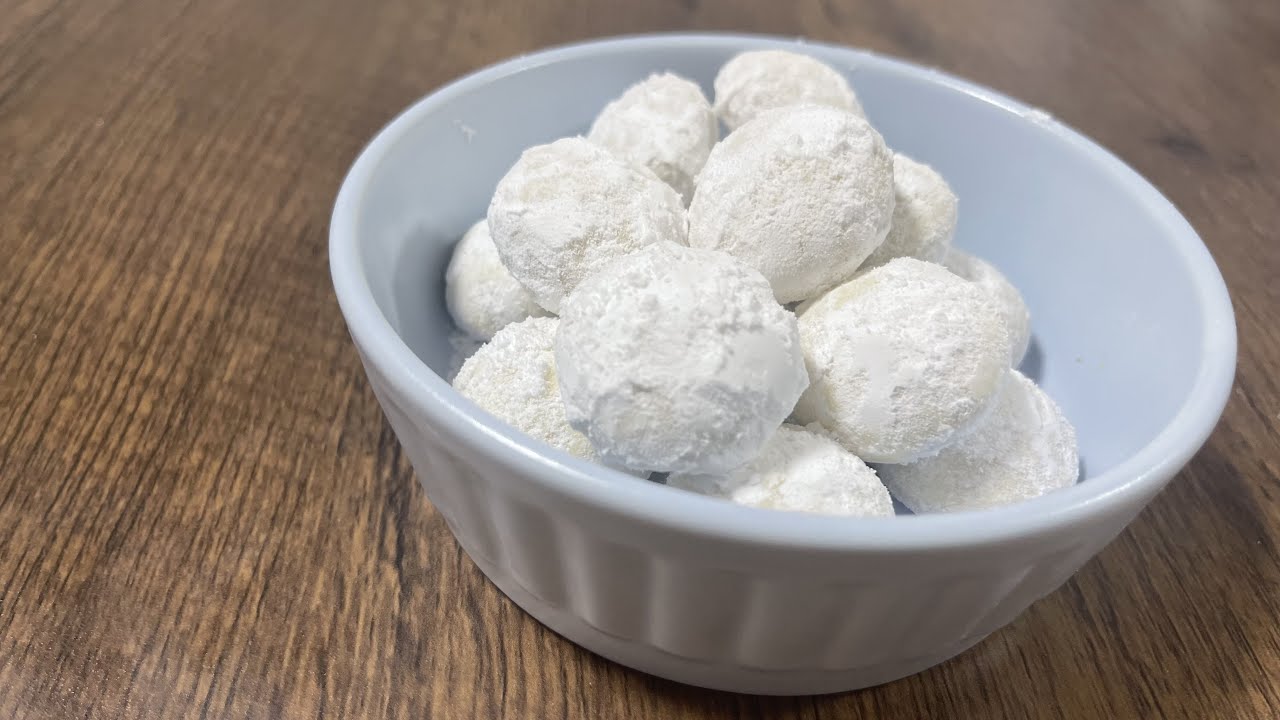 Snowball Cookies beurre de nage Crispy and crumbles! classic simplest ...