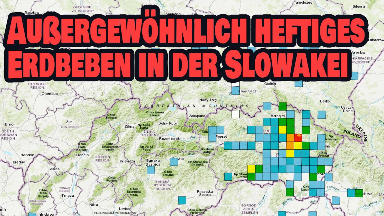 Außergewöhnlich heftiges Erdbeben in der Slowakei - M5.0 - Starke ...