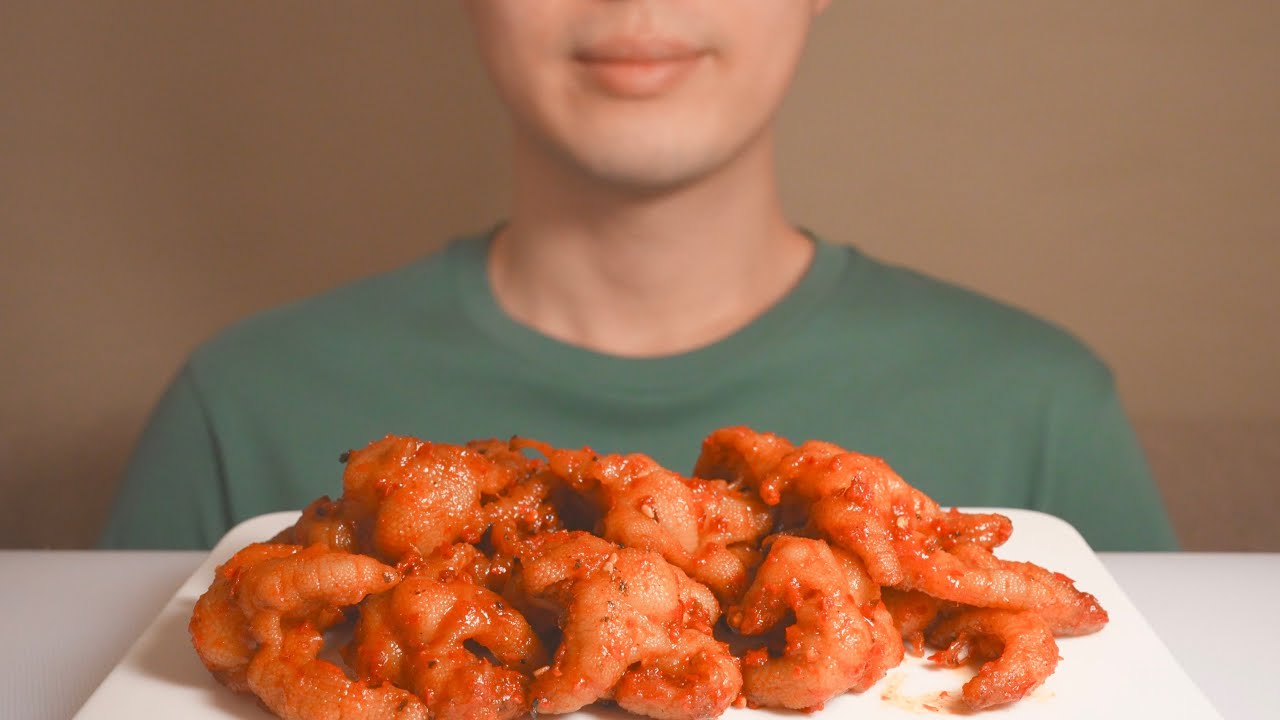 Spicy Chicken Feet | ASMR EATing - YouTube