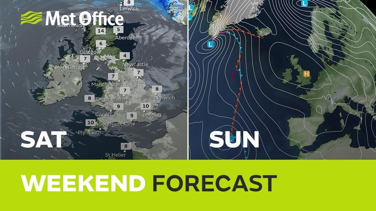 Weekend weather – Dry and drab and a little colder - YouTube