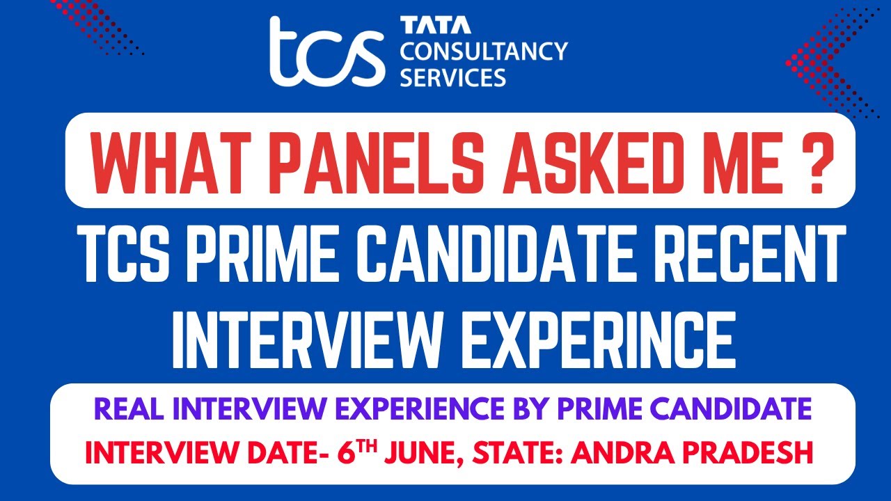 Real TCS Prime Candidate interview Experience | 6th June 2025 | Actual ...