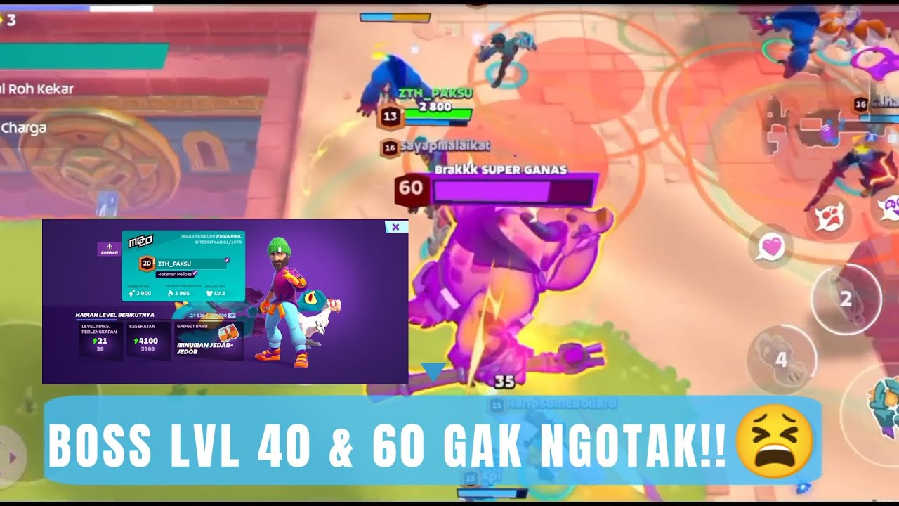 Hunting Level 40 & 60 Boss Monster in MO.CO! Epic & Intense Boss Battle ...