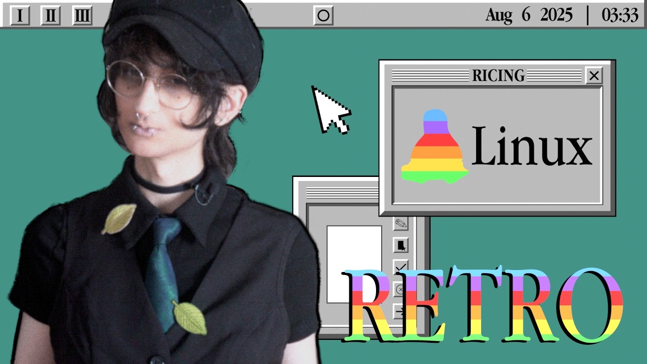 I made Linux look RETRO - YouTube