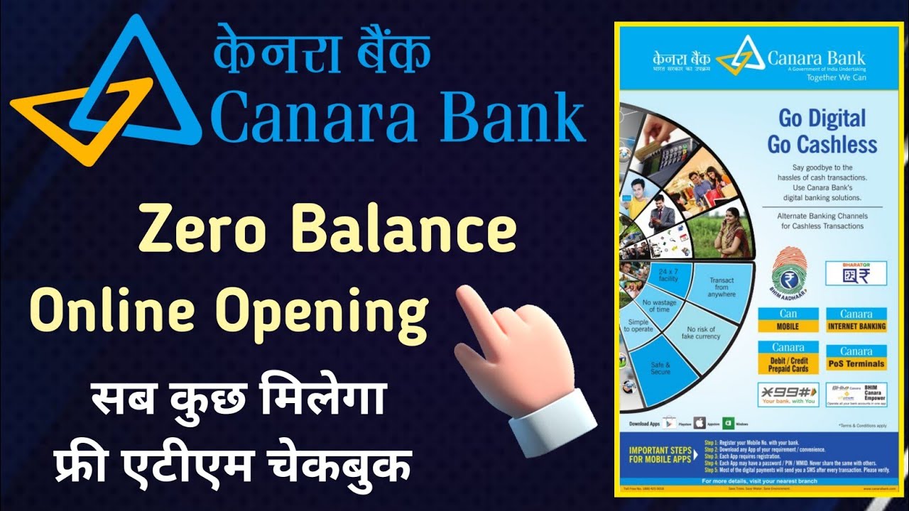 canara bank zero balance account opening online 2023 | how to open ...