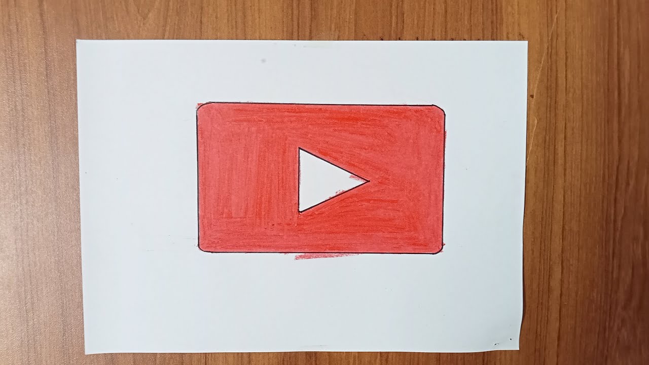 How to draw YouTube logo drawing | easy drawing | step by step | - YouTube