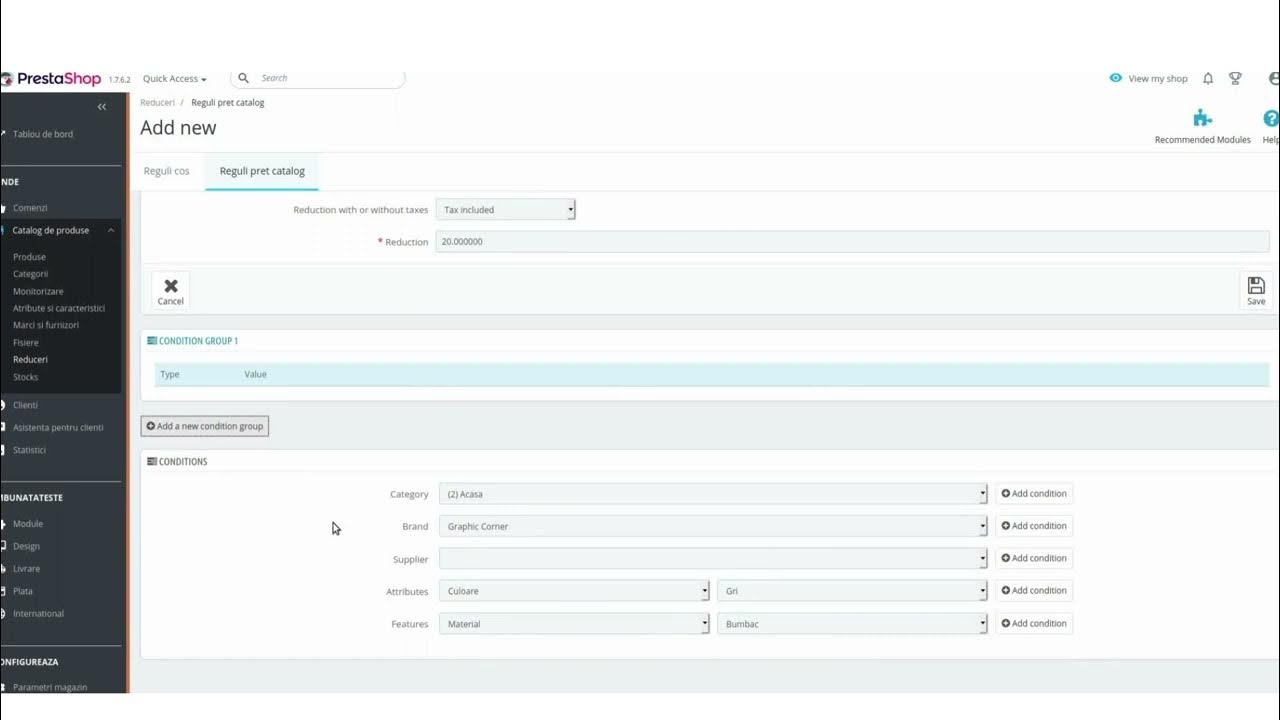 How to make a discount for all products on whole category in Prestashop 1.7 - Tutorial - YouTube