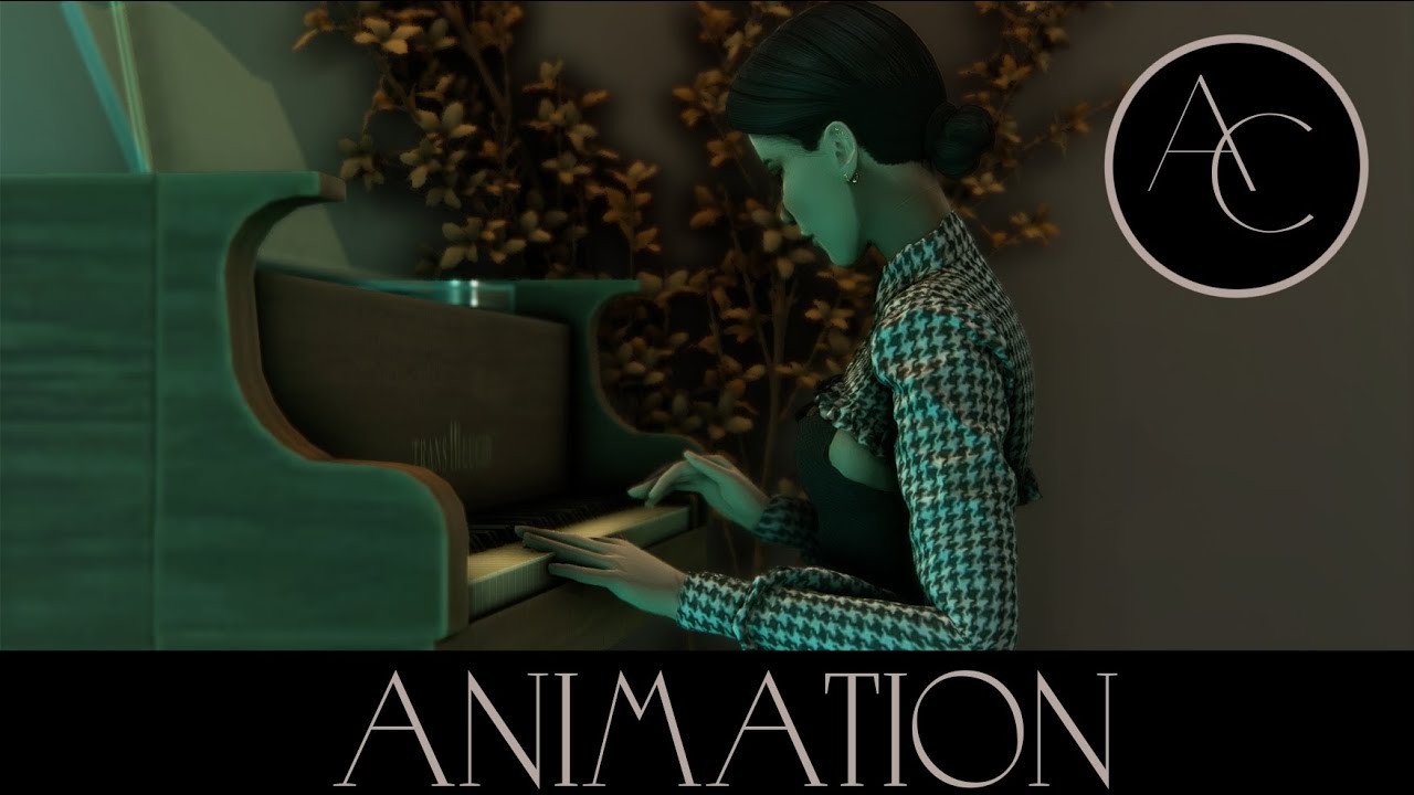 [AC] Realistic piano playing animation | The Sims 4 - YouTube