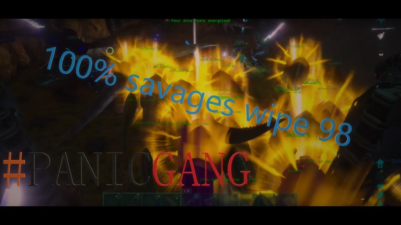 PANIC GANG WIPE 99 MAIN| SERVER 98 | XBOX OFFICIAL PVP | ARK SURVIVAL ...