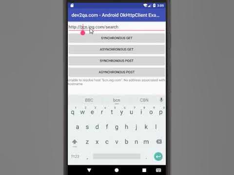 android okhttp3 http get post request example - YouTube