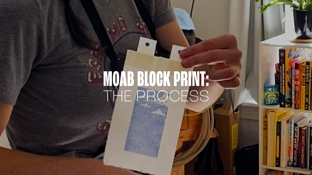 Moab Block Print: The Process - YouTube
