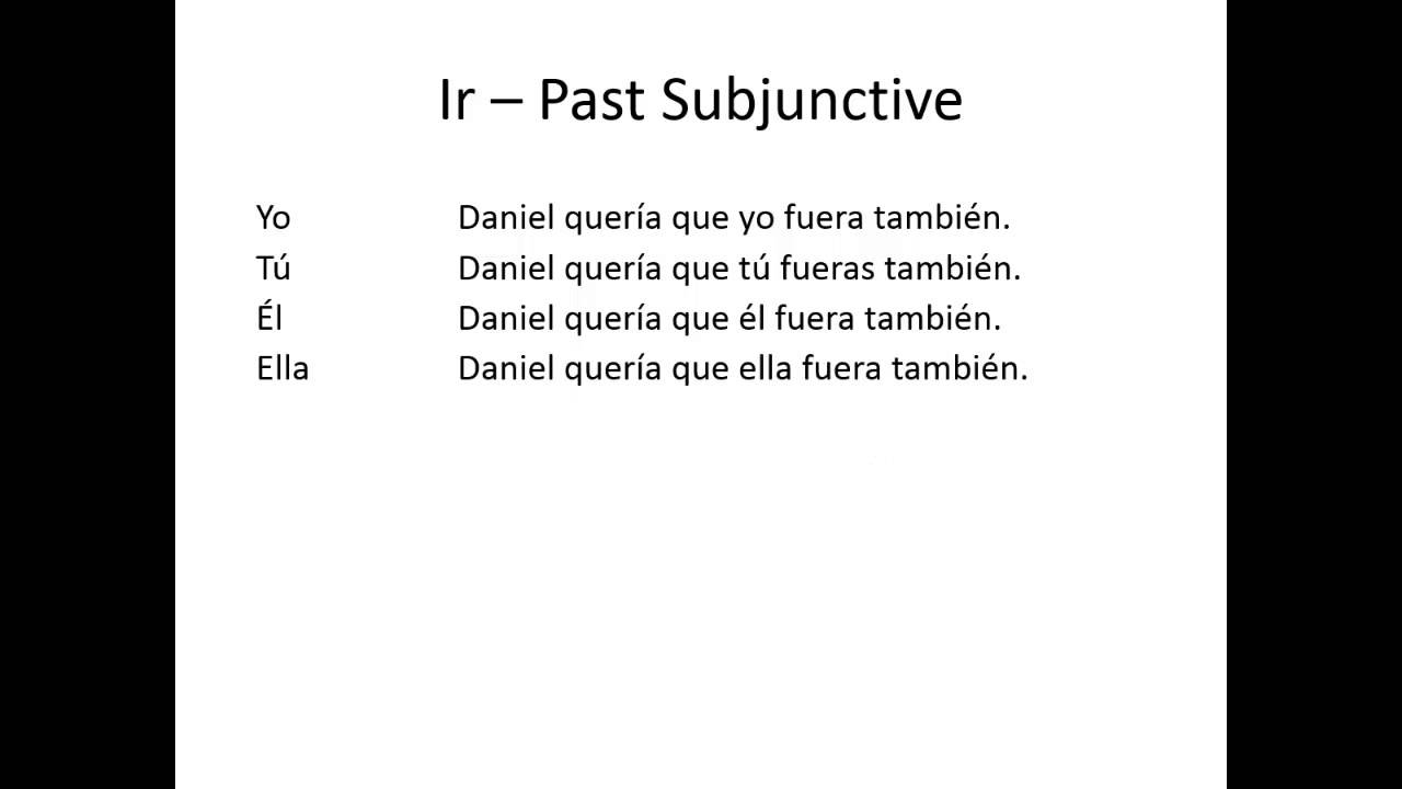 Ir Past Subjunctive YouTube ir-past-subjunctive-youtube