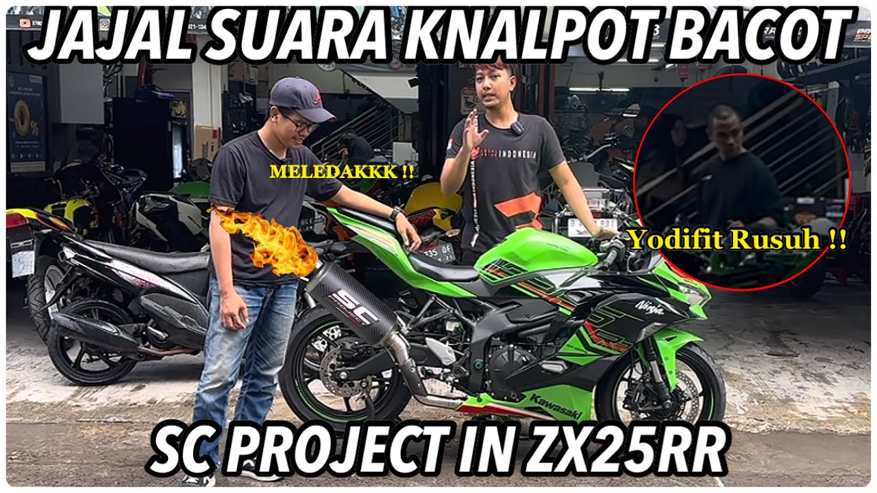 TEST SOUND KNALPOT SC PROJECT FULL SYSTEM ZX25RR. - YouTube