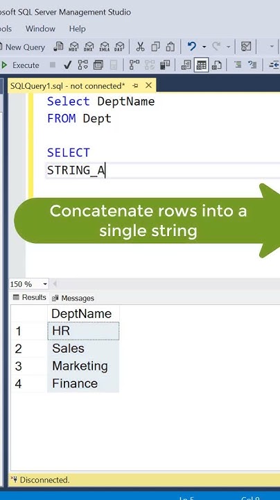SQL Function You Must Know ! String Aggregation #sql #sqltips - YouTube SQL Function You Must Know ! String Aggregation #sql #sqltips - YouTube