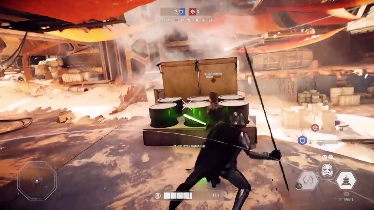 Captain Phasma Spear/Staff Strike Combos! STAR WARS Battlefront 2 ...