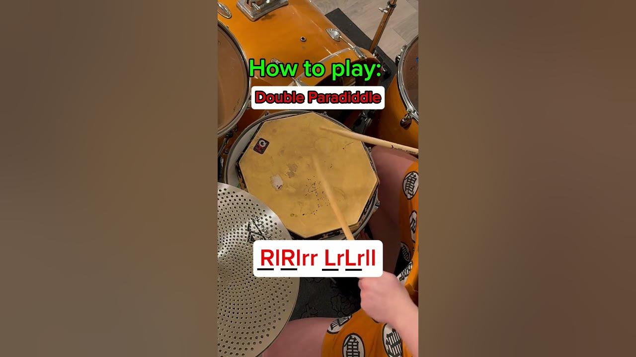 How to play: Double Paradiddle #drums #drumlesson #drummer - YouTube