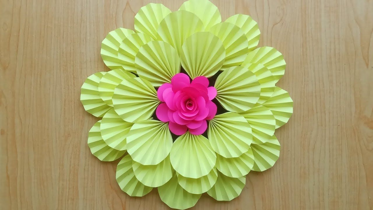 BEAUTIFUL HOME DECORATION IDEAS 💛 //WALL HANGING PAPER CRAFT...@ACT OF ...