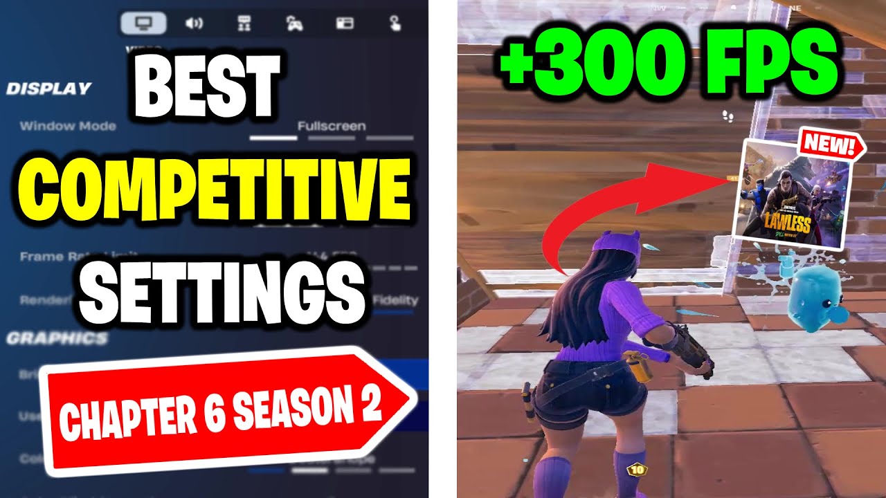 The BEST Competitive Settings in FORTNITE Chapter 6 Season 2! - YouTube