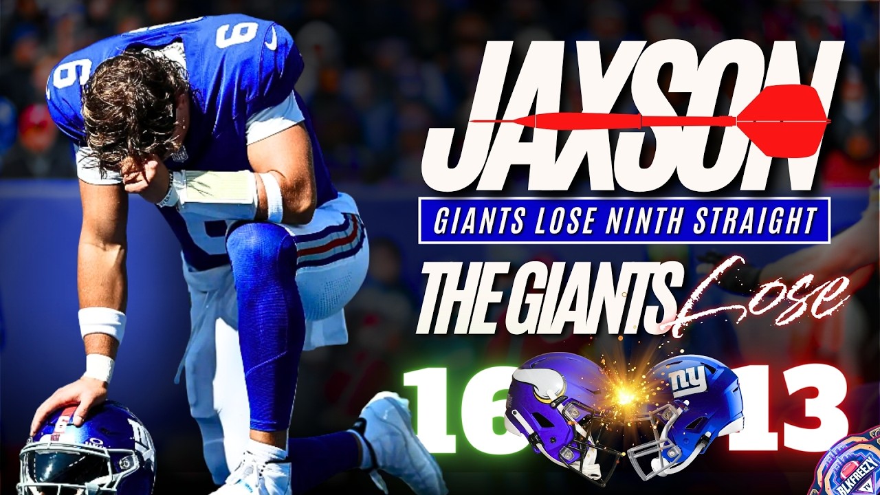 Giants Lose AGAIN: 9 Straight L’s + 33 Passing Yards. What Is This ...