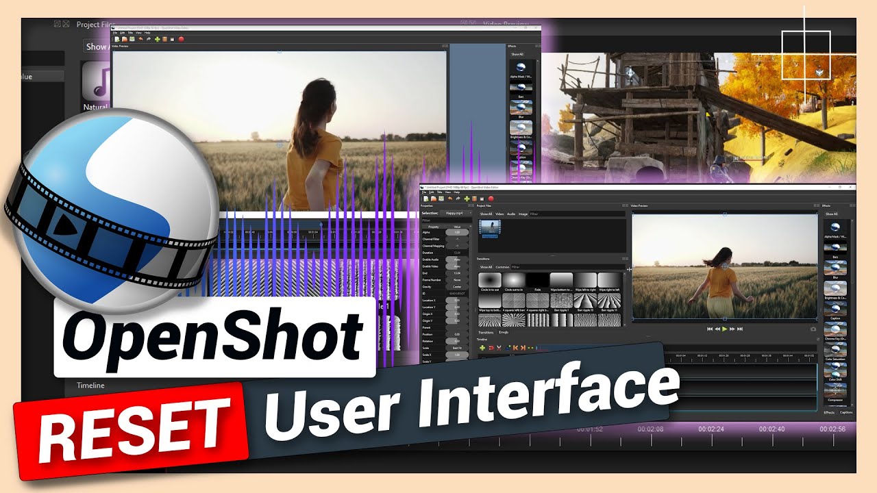 How to Reset Workspace or UI Layout to Default | OpenShot Tutorial ...