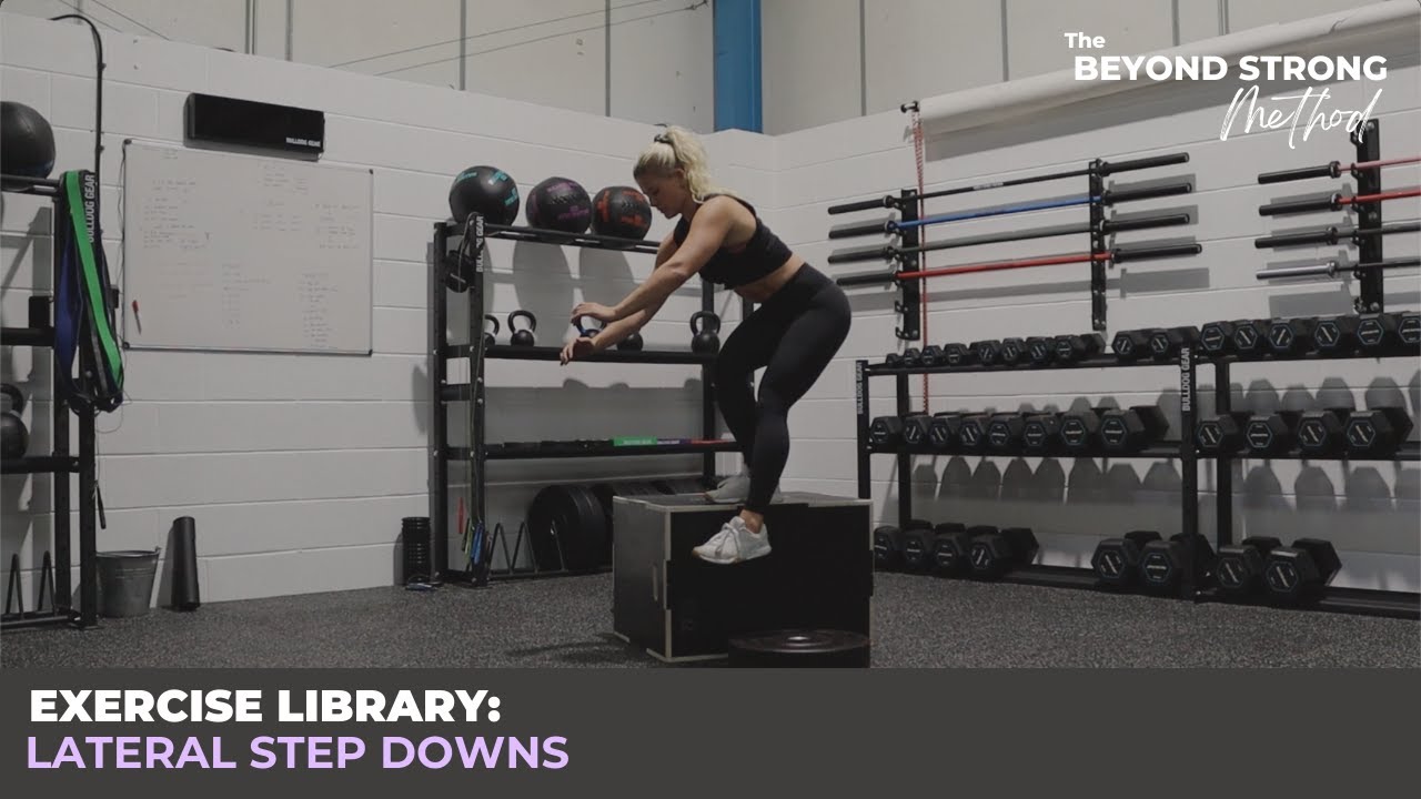 Bodyweight Lateral Step Downs - YouTube