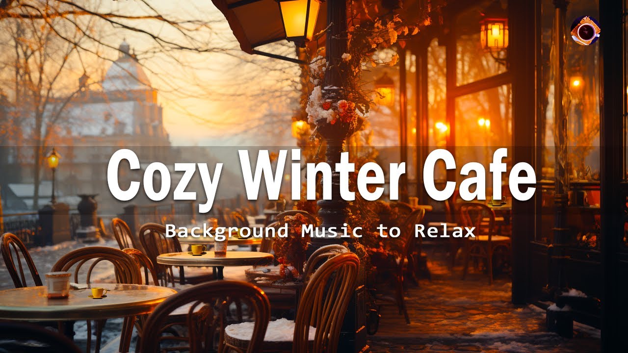 Relaxing November Winter Morning in Cozy Cafe Ambience 🍂 Soothing Piano ...