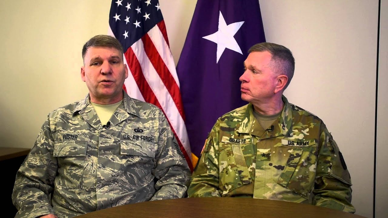 Chaplain Brig. Gen. Graetz and MSgt Foster share an important message ...