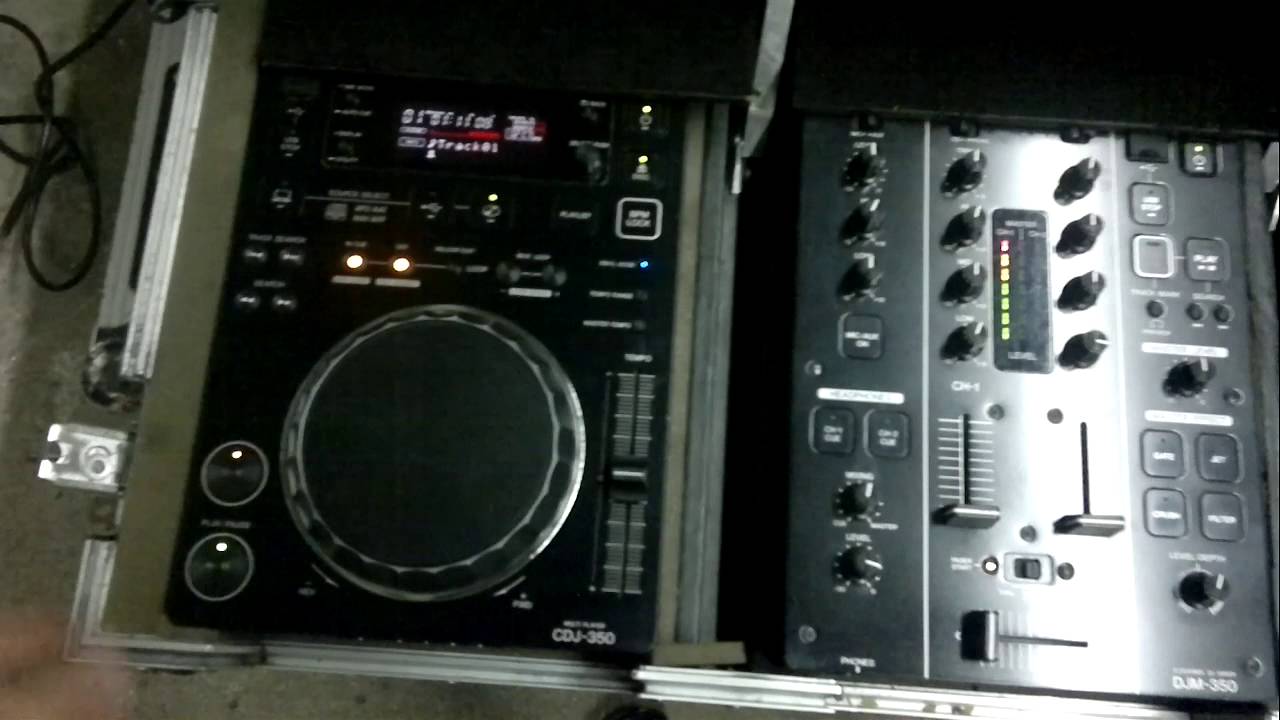 CDJ 350 + Mixer DJM 350 + CASE reforçado - YouTube