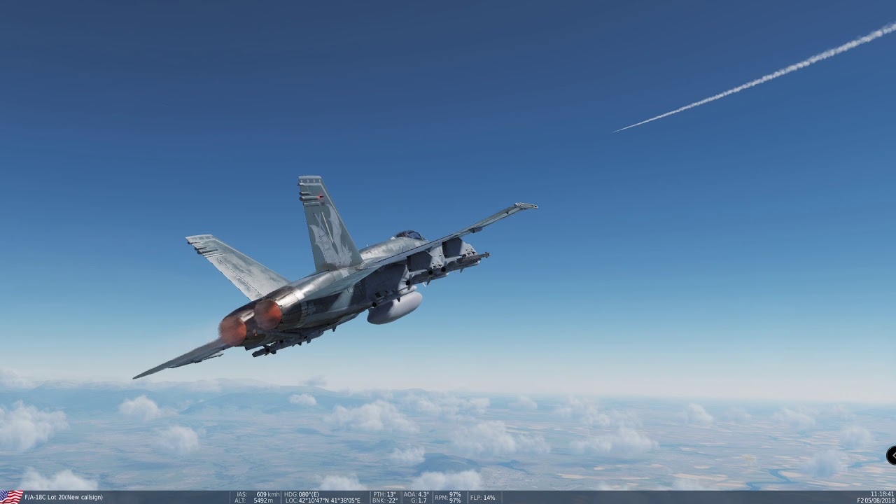 DCS: F18C AMRAAM and AIM9X - YouTube