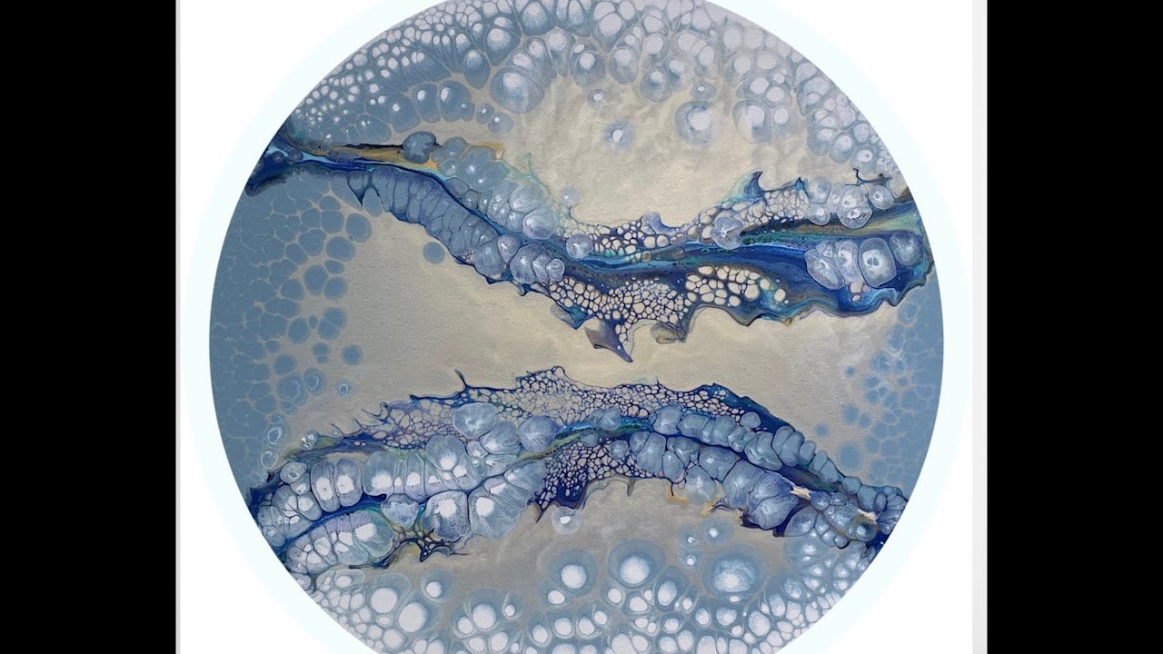 Round Canvas Pearl Cell Dutch Pour | Lovely & Delicate Results ...
