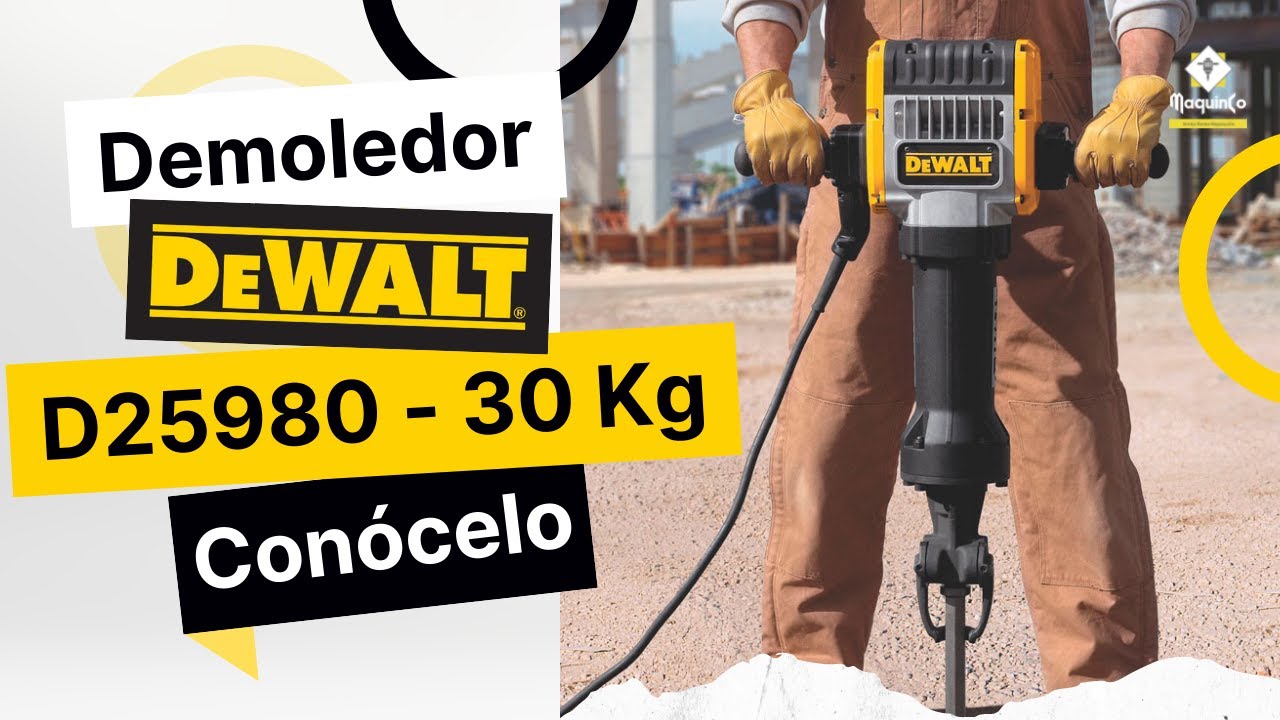 Martillo demoledor D25980-B3 Dewalt de 30 kilos | Maquinco maquinaria ...