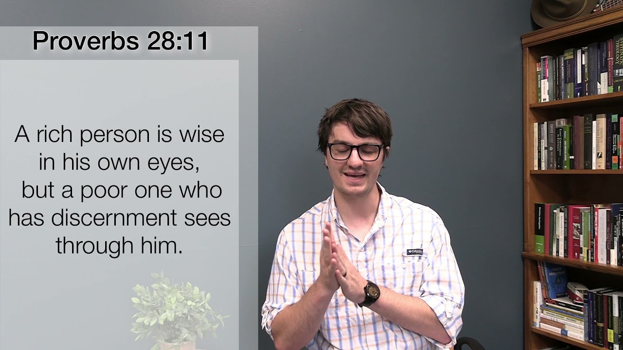 Pastor Cole Devo: Prov. 28:11 - Prov. 28:11 - Bible Portal