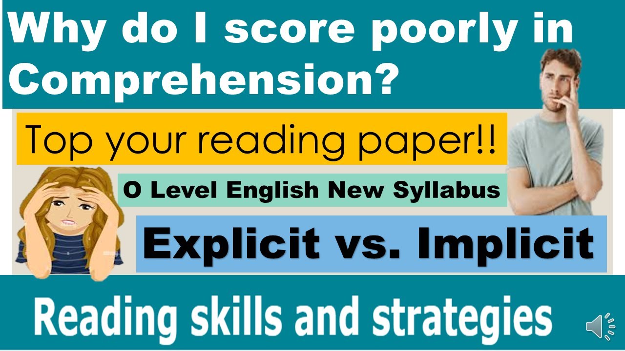 Top your Comprehension/English O Levels/New Syllabus - YouTube