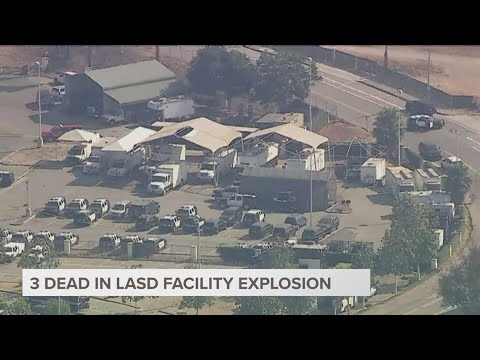 Aerial Footage: Three dead in explosion at LASD training facility in ...
