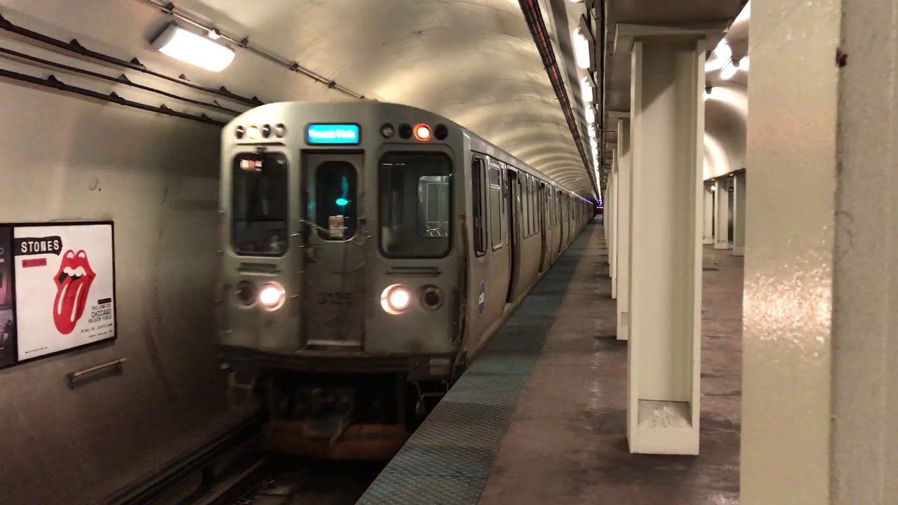 CTA HD 60fps: Blue Line 2600 Series Trains Between Jackson & Washington ...