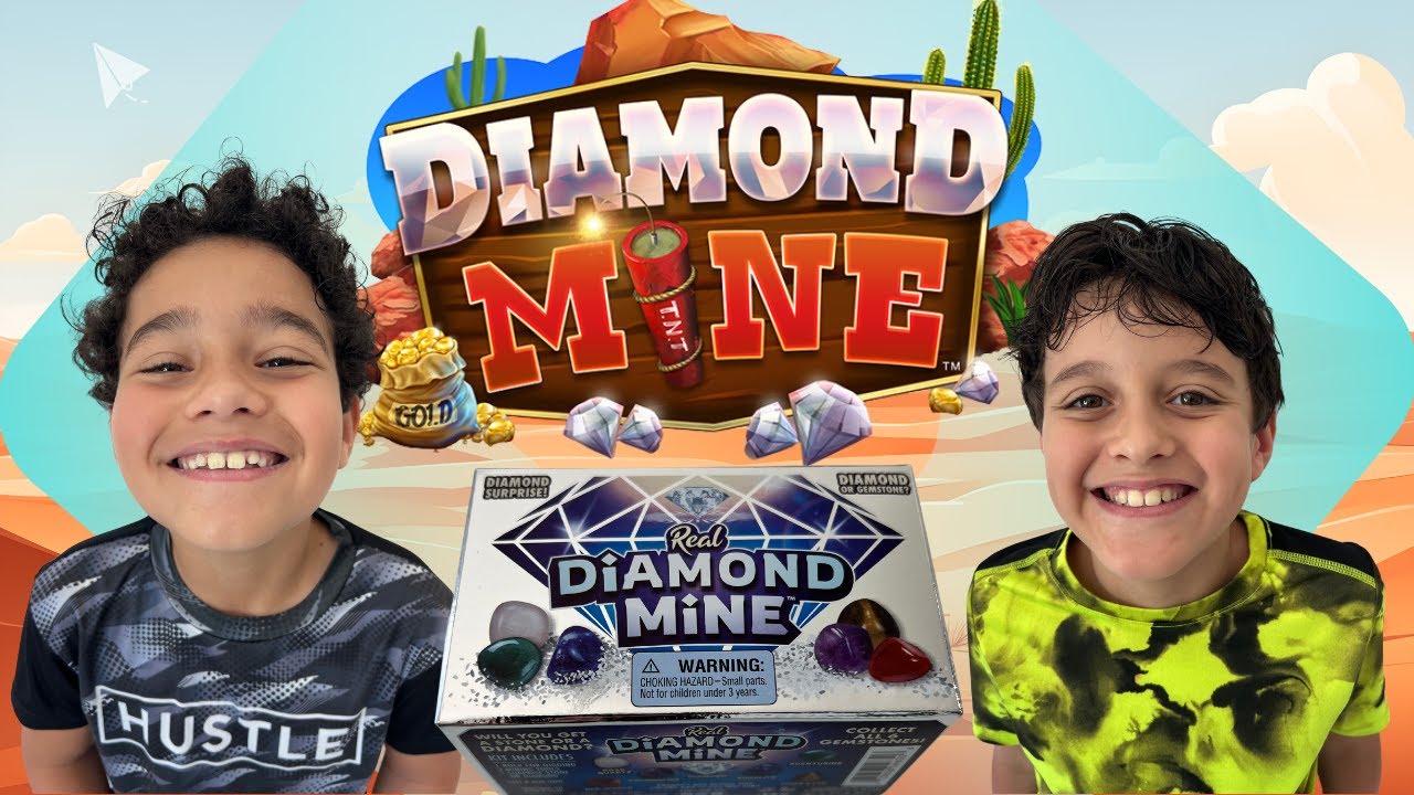 Can We Find REAL Diamonds? Diamond Mining Toy Unboxing Fun! - YouTube