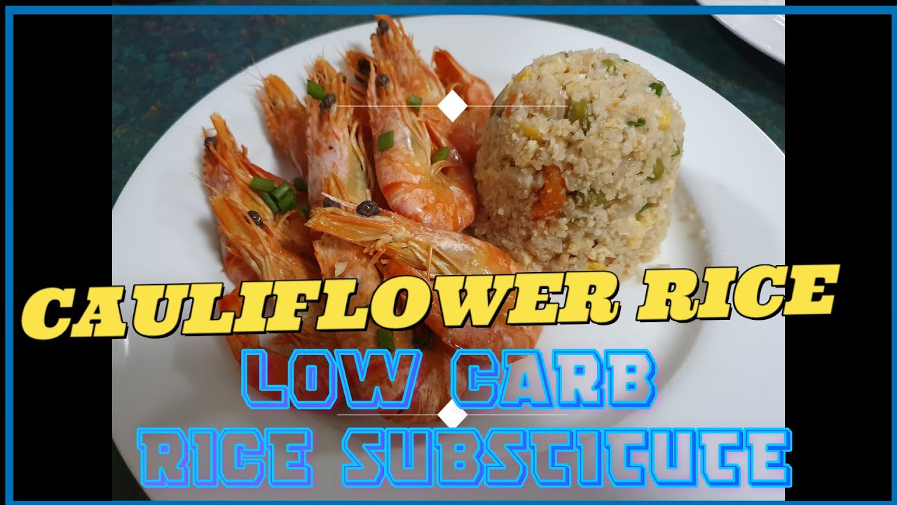 CAULIFLOWER RICE RECIPE || LOW CARB WHITE RICE SUBSTITUTE - YouTube