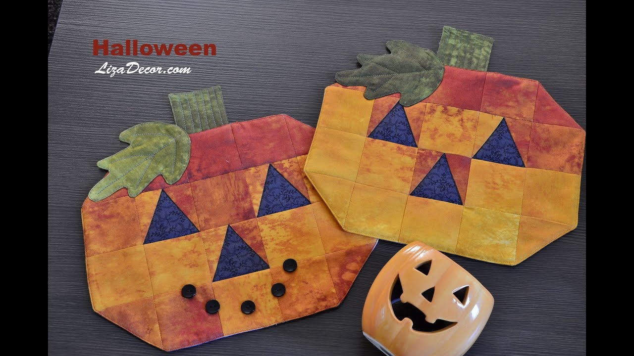 Halloween Patchwork - Handmade LizaDecor.com V - Block - YouTube
